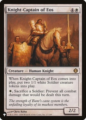 MTG Magic the Gathering Knight-Captain of Eos (ALA-17/3151) The List NM ...