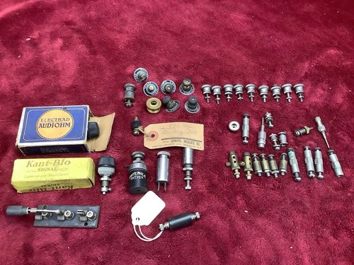 1920's TUBE RADIO Hardware~ NICKEL BINDING POST Atwater Kent Kant-Blo ...