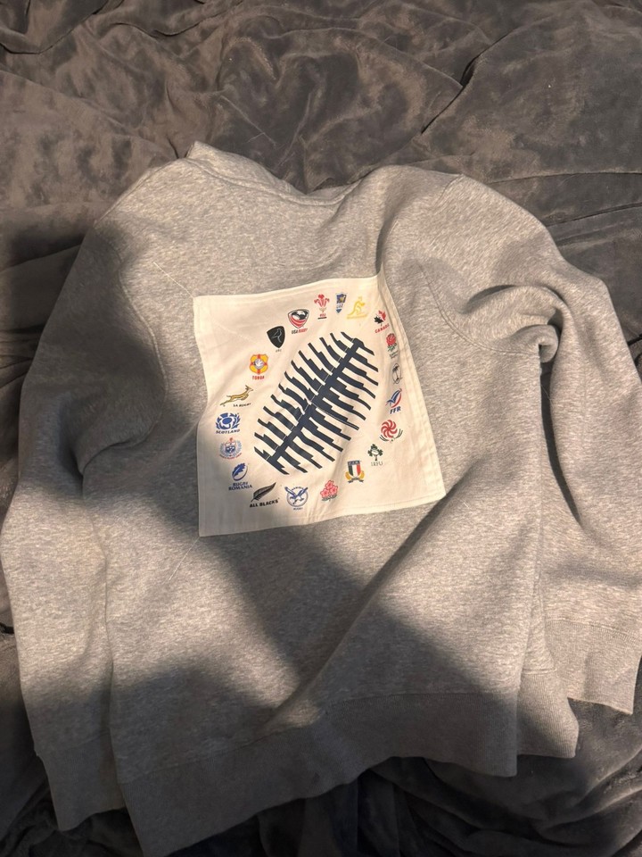 Official Rugby World Cup 2015 Zip Hoodie Grey – Rare Back Print – Size ...