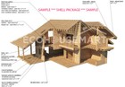 LOG HOUSE KIT #LH-50.9 ECO FRIENDLY WOOD PREFAB DIY BUILDING CABIN HOME ...
