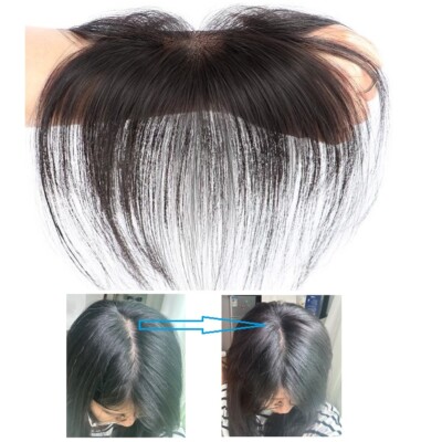 100%Human Hair Free Parting Hair Topper,Super Thin and Breathable,Top ...