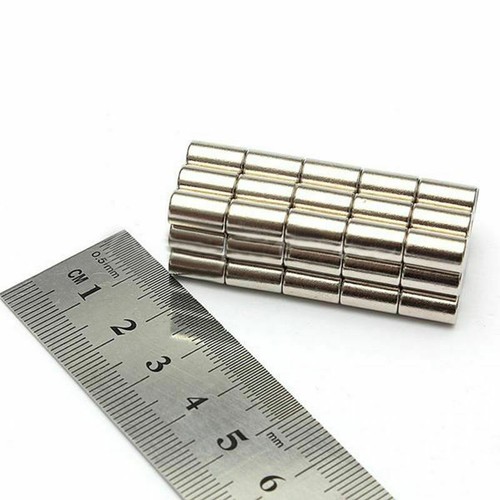 50/100pcs 6mm x 10mm 1/4" x 3/8" N35 Strong Disc Rare Earth Neodymium ...