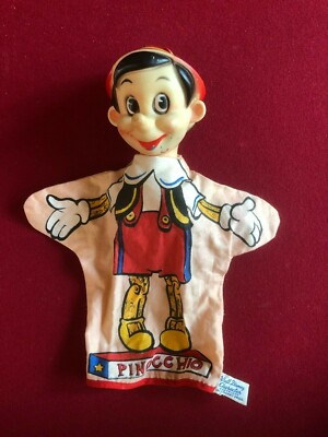 1950's, Walt Disney, "Pinocchio", Hand Puppet (Scarce / Vintage) | eBay