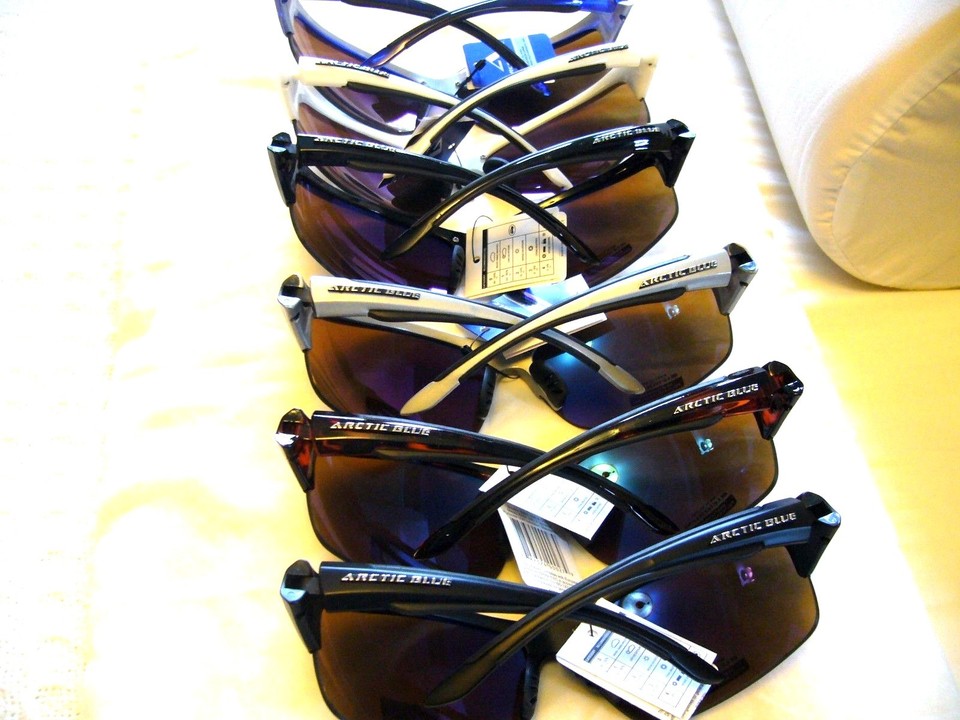 Men's Sunglasses Shatterproof 1/2 Rim Blue Tech Lenses Women's ...