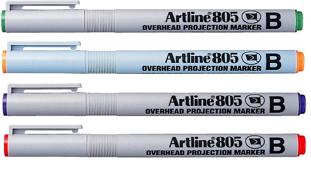 Artline 805 Overhead Projection Pens Pack of 4 pens | eBay Australia
