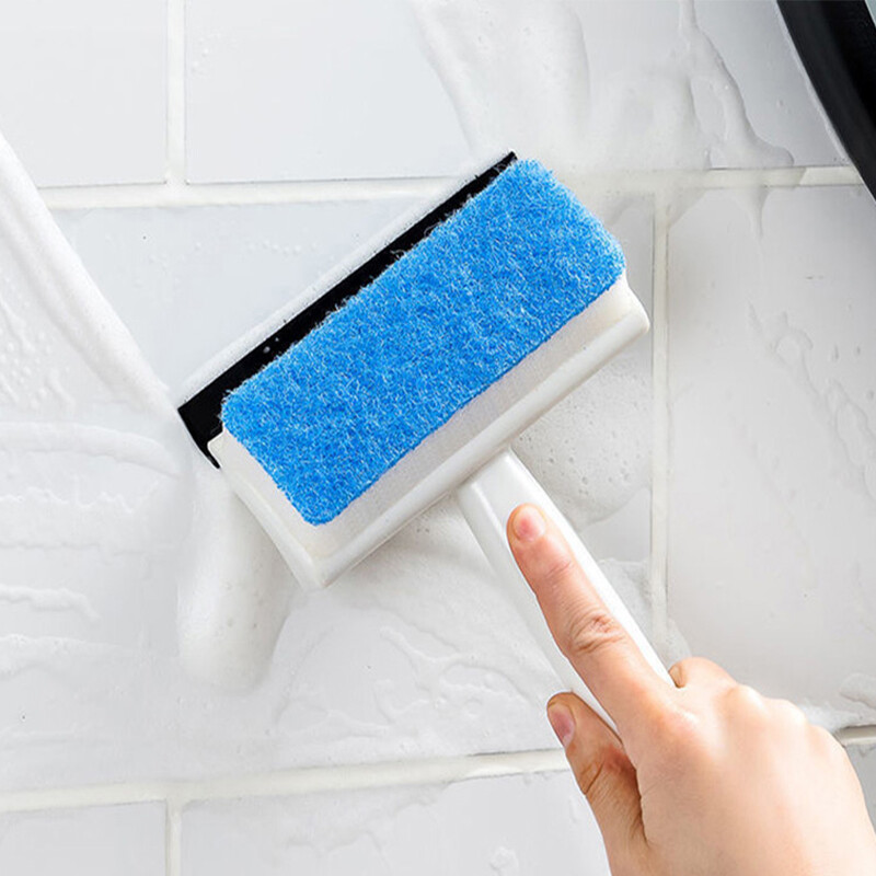 Multifunctional glass window wiper cleaner with removable sponge brush ...