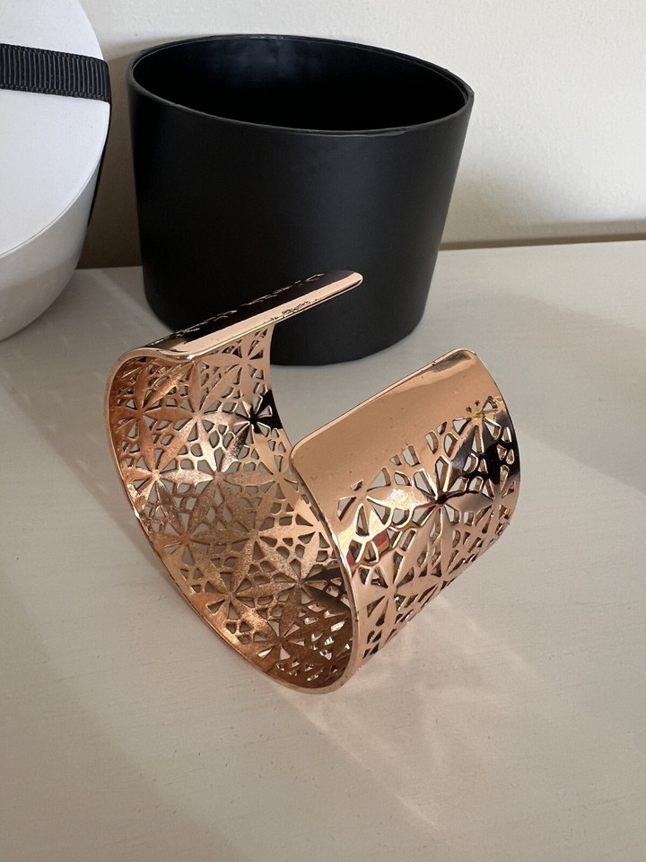 AUBADE Rose Gold Cuff Lace Bracelet - Adjustable *NEW in Box* | eBay