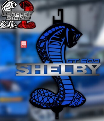 Shelby GT500 Mustang Hood Prop Vista Blue Powder Coated, Detachable ...