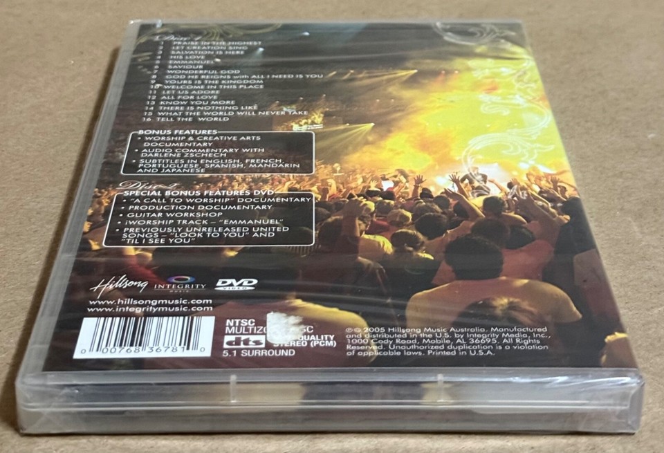 Hillsong God He Reigns Live Worship From Hillsong Church DVD New Sealed ...