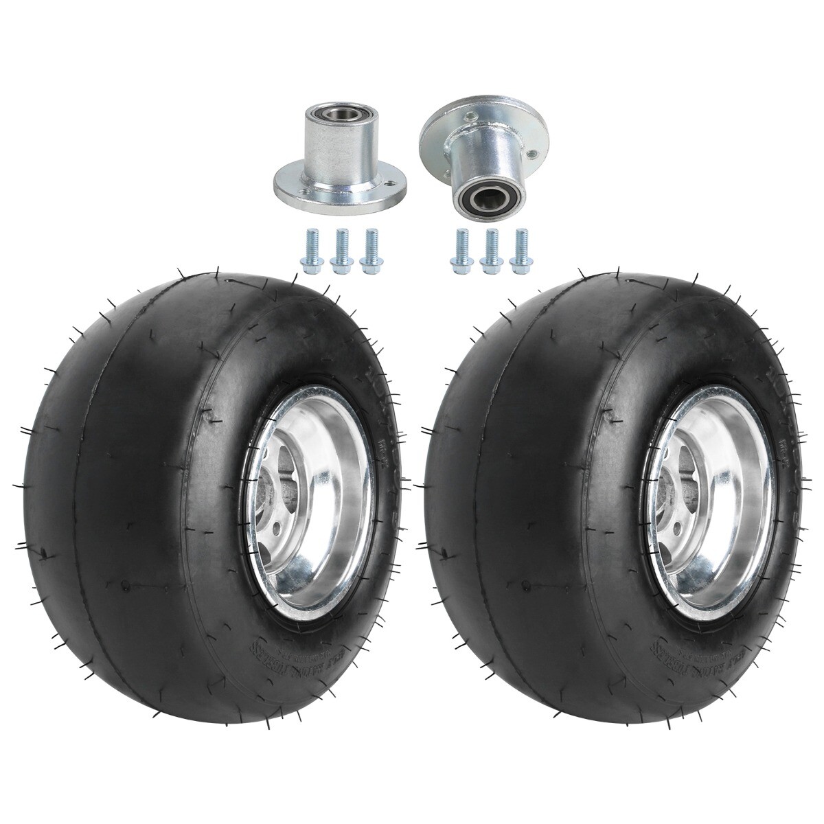 2x Go Kart Wheel 10x4.50-5 for Racing Golf Buggy Drift Trike 5" Front ...