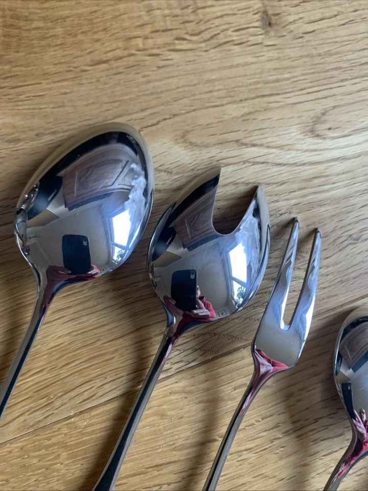 WMF Prisma Cromargan Gold Stainless Steel Cutlery 10 Rug Soup, Sauce ...