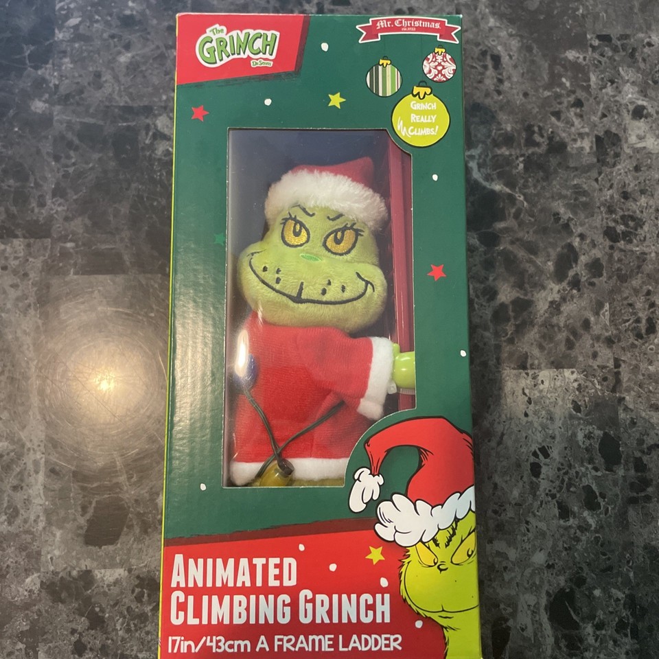 Mr Christmas Animated Climbing The Grinch Tree Brand New! HTF | eBay