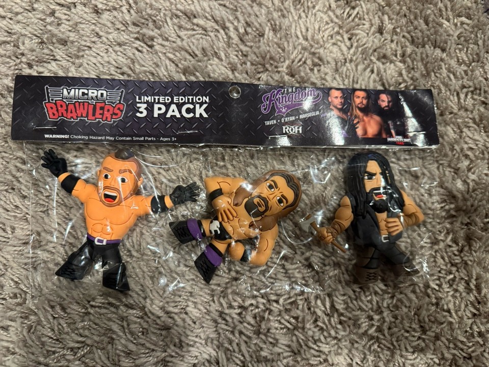 The Kingdom 3 Pack Micro Brawlers Pro Wrestling Crate Exclusive Figure ...