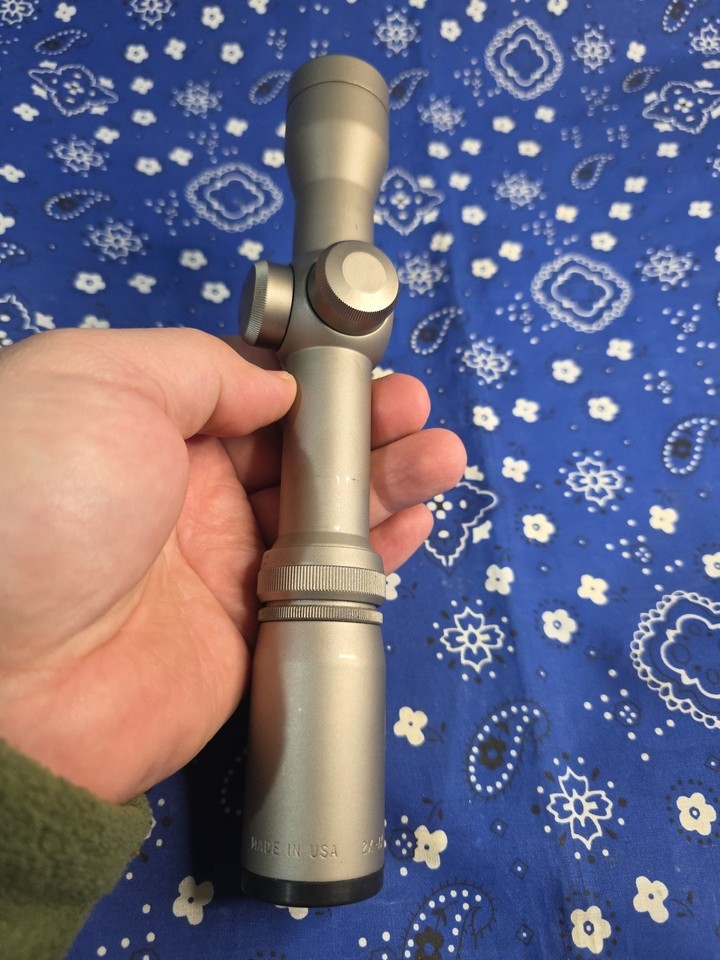 BURRIS MINI 2X-7X MATTE SILVER RIFLE SCOPE DUPLEX RETICLE HARD TO FIND ...
