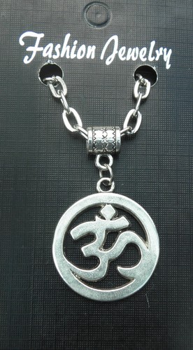 Om Pendant Necklace 20" or 24 Inch Aum Dharma Omkara Omkar Aumkara ...