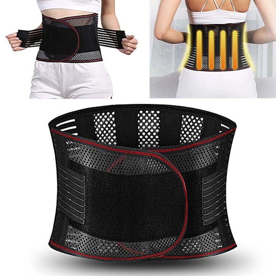 Lower Back Brace Lumbar Support Waist Belt for Men Women Pain Relief ...