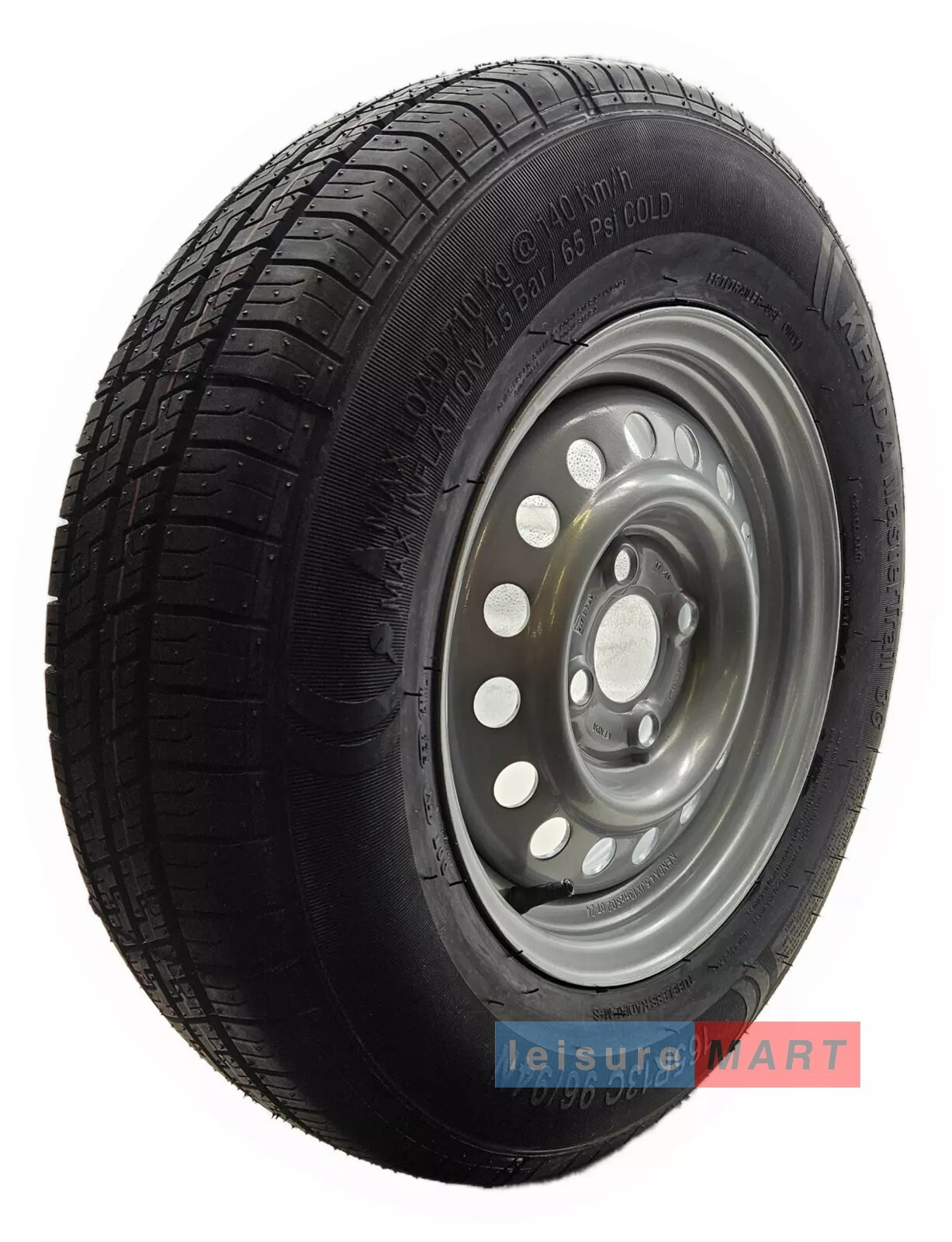 165x13 Trailer Wheel and Tyre 165R13C 96/94N 165 x 13 Inch 4 Stud 100mm ...