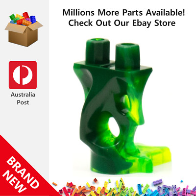 Genuine LEGO™ Transparent Bright Green Lower Body Ghost with Marbled ...
