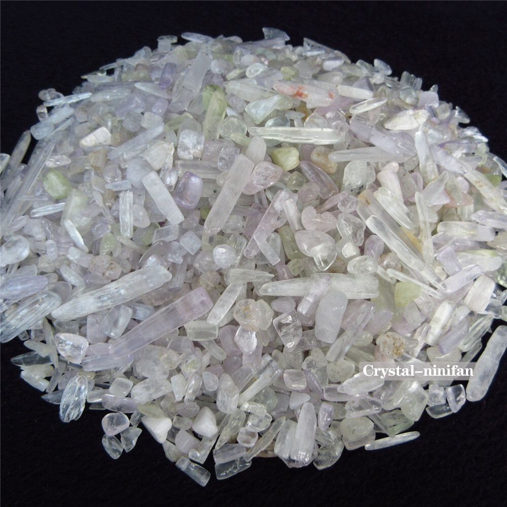 100g Natural Kunzite Quartz Tumbled Crystal Spodumene Bulk Stone Reiki ...