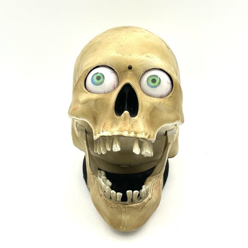 Vintage Gemmy Laughing Motion Activated Disembodied Skull Prop ...