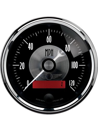 Auto Meter Diamond Series 3-3/8 120 mph Electronic Speedometer with ...