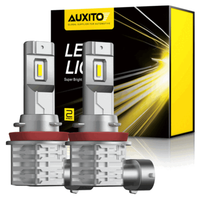 AUXITO 2X H11/H8/H9 9000LM LED Headlight Bulbs 6500K High/Low Beam Globes HID M4 | eBay