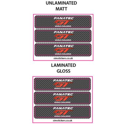 Fanatec World GT Sticker Set | eBay UK