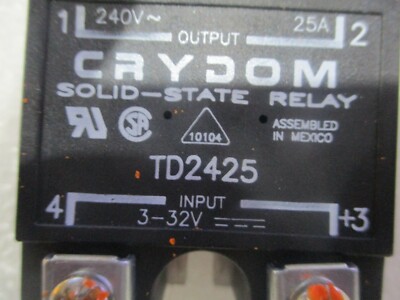 Lot if Crydom Model: TD2425 Solid State Relay . Qty. 2. Only One ...