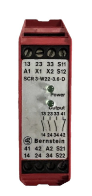 BERNSTEIN SCR 3-W22-3.6-D SAFETY RELAY | eBay