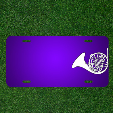 Custom Personalized License Plate With Add Names To French Horn Musical ...