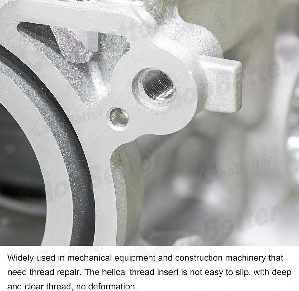M3 M4 M5 M6 M8 M10 M12 Stainless Steel Helicoil Insert Thread Repair ...