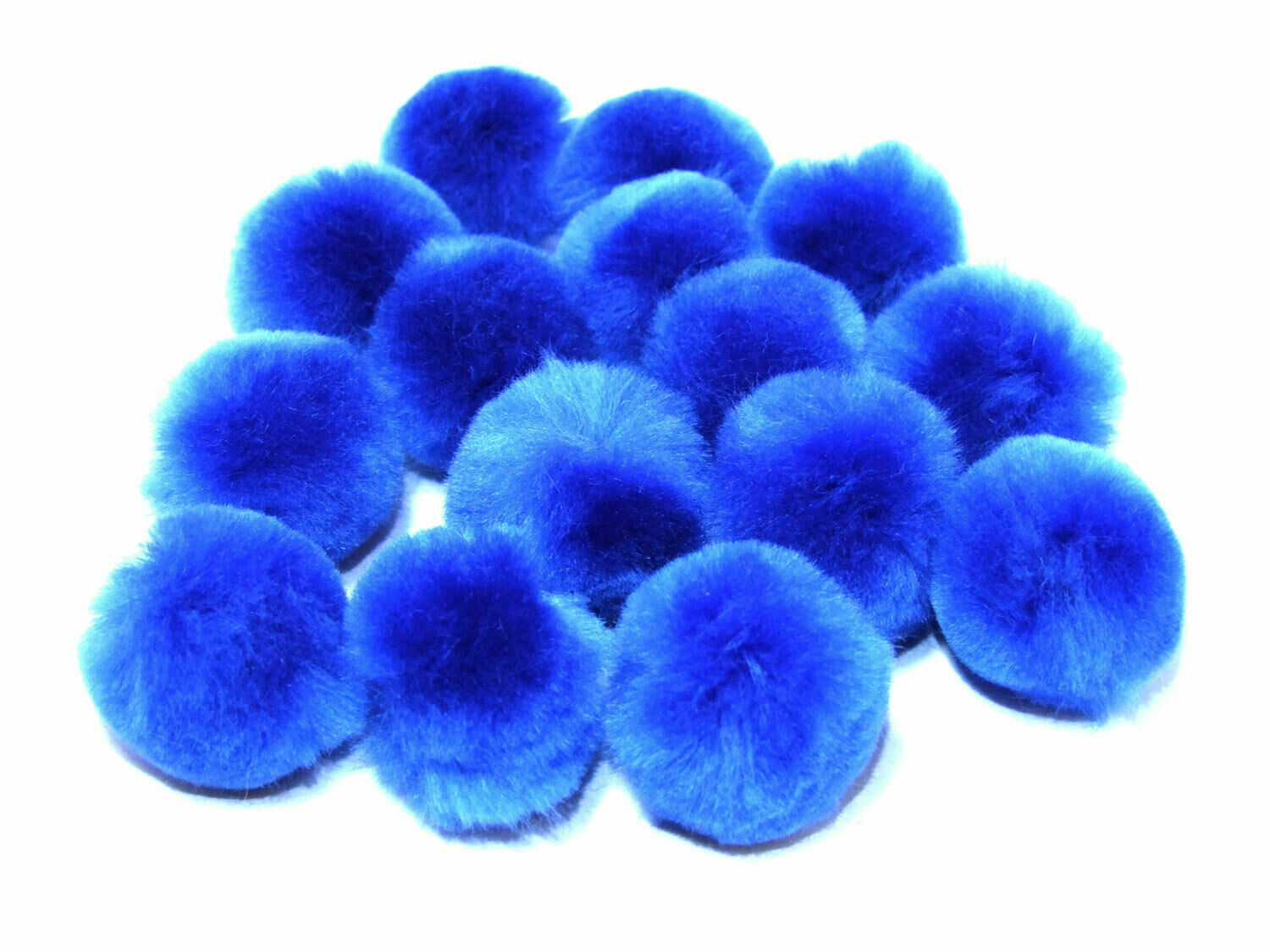 40mm Pom Poms - 4cm Fluffy Art Craft Card Making - Many Colours Choose ...