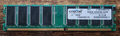 Crucial 512 MB 400 MHz DDR PC RAM Memory **TESTED & WORKS** | eBay