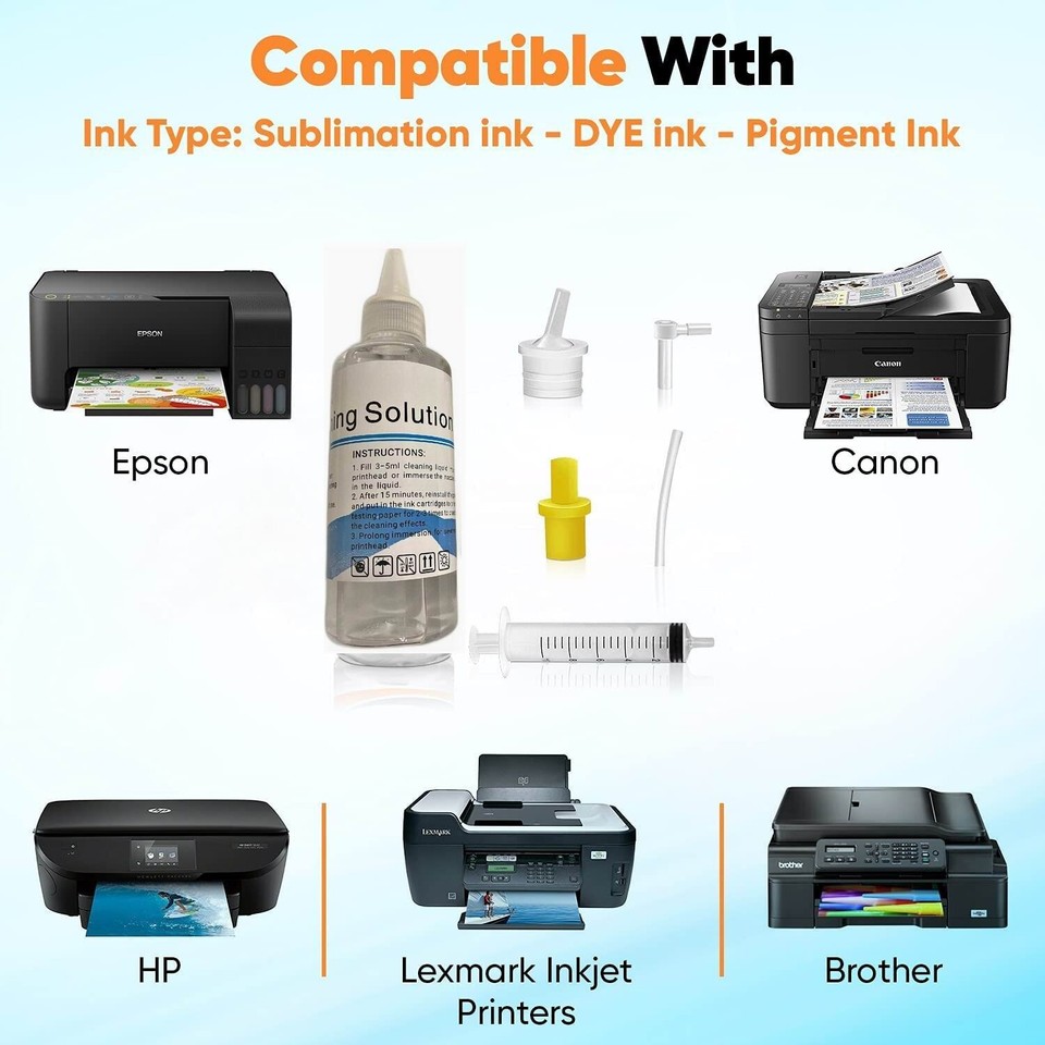 Epson Universal Inkjet Printhead SUPER Cleaning Solution Kit - Unclog ...