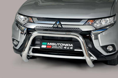 Bull Bar Nudge Bar For Mitsubishi Outlander 2015-2021 Ø 76mm U-Bar EC ...