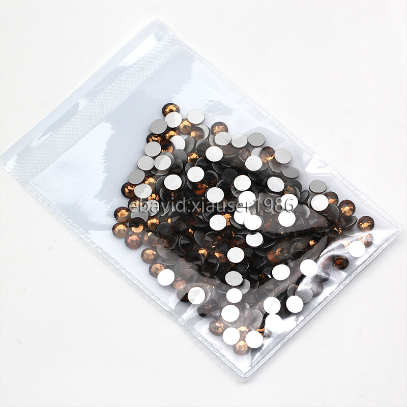 288pcs 6.5mm SS30 Non Hotfix Rhinestones Flatback Glitter Crystal Glass ...