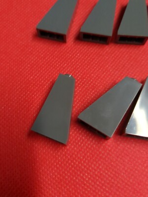 10 Pieces LEGO NEW 1x2x3 Dark Stone Grey Slope 73° 4221745 Brick 4460 ...
