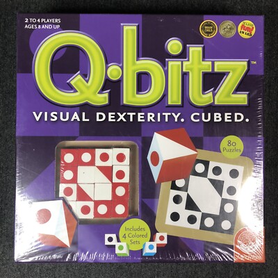 NEW - Q-bitz Visual Dexterity Cubed Game - 2 To 4 Players - by MindWare ...