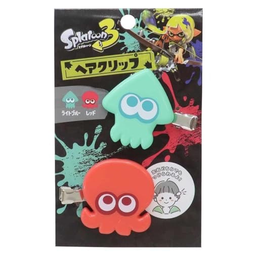 Splatoon 3 Bangs Clip Ecalite Blue x Octopus Red SPT-1172 Japan New F/S ...