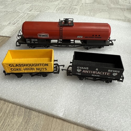 LIMA WAGONS X 3 IN GOOD CONDITION - Texaco tanker, glasshoughton ...