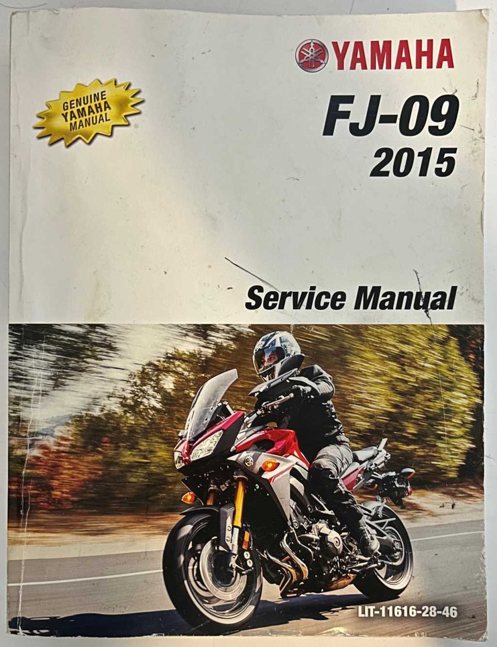 Genuine Factory Yamaha FJ-09 Service Manual 2015 LIT-11616-28-46, paper ...