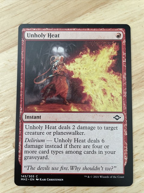 MTG Unholy Heat Modern Horizons 2 145/303 Regular Common for sale ...