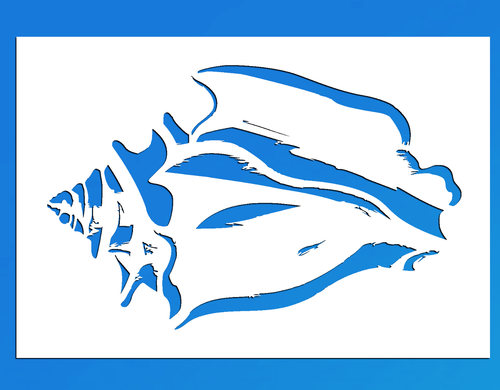 Conch Shell Reusable Stencil (Many Sizes) | eBay