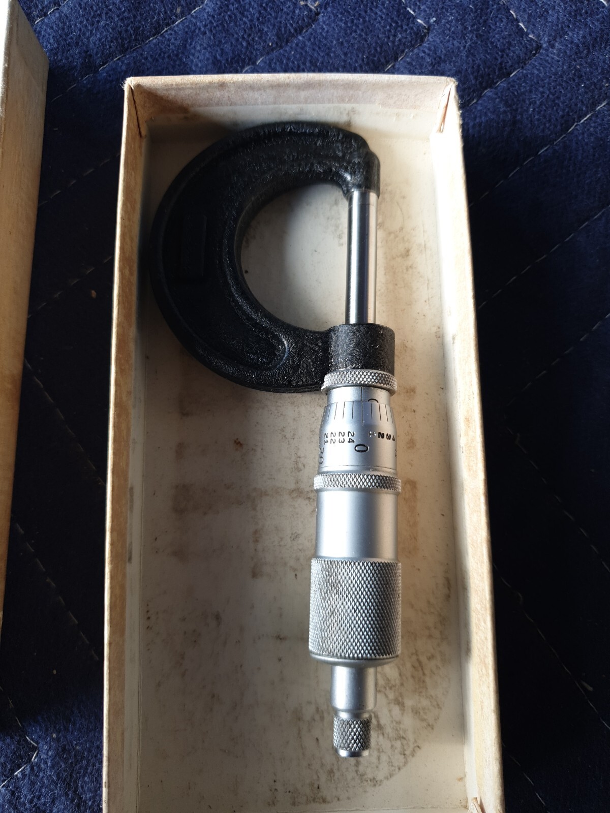 Vintage Craftsman Commercial 0"-1" Micrometer 38601 Crown Logo Made in ...