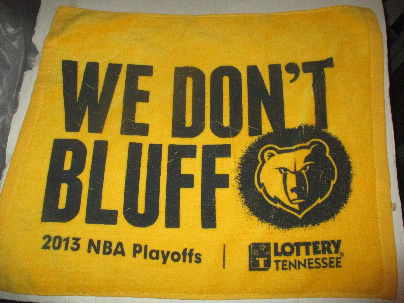 2013 "We Don't Bluff" Memphis Grizzlies Play-offs Growl Towel | eBay