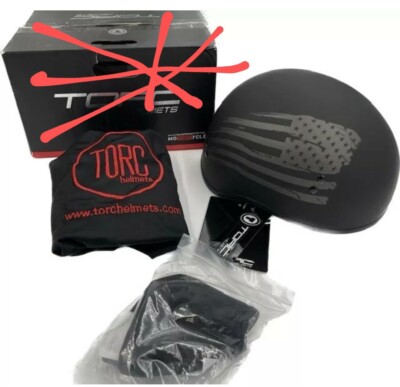 TORC T59 Motorcycle Half Helmet Flag Graphic Black Medium - T59 | eBay