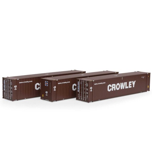 Athearn ATH28041 RTR 45' Container - Crowley #2 (3) HO Scale - Picture ...