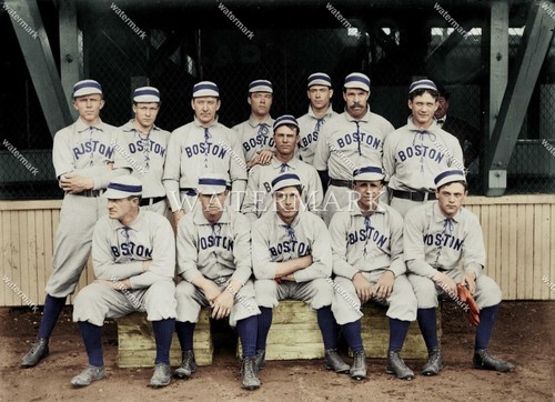 EF374 1903 Boston Americans Cy Young-Buck 8x10 11x14 16x20 Colorized ...