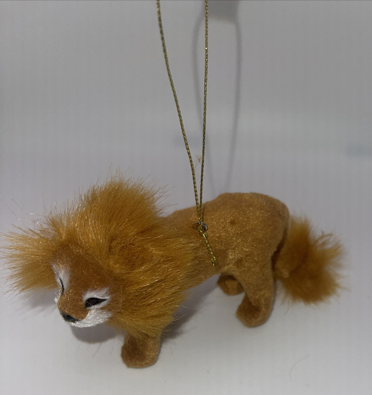 Wondershop Lion Christmas Ornament Jungle Animals Faux Fur Tree Decor ...