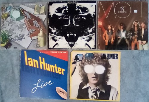 Mott The Hoople Ian Hunter Mick Ronson lot 5 lps VG-VF Debut Mad ...